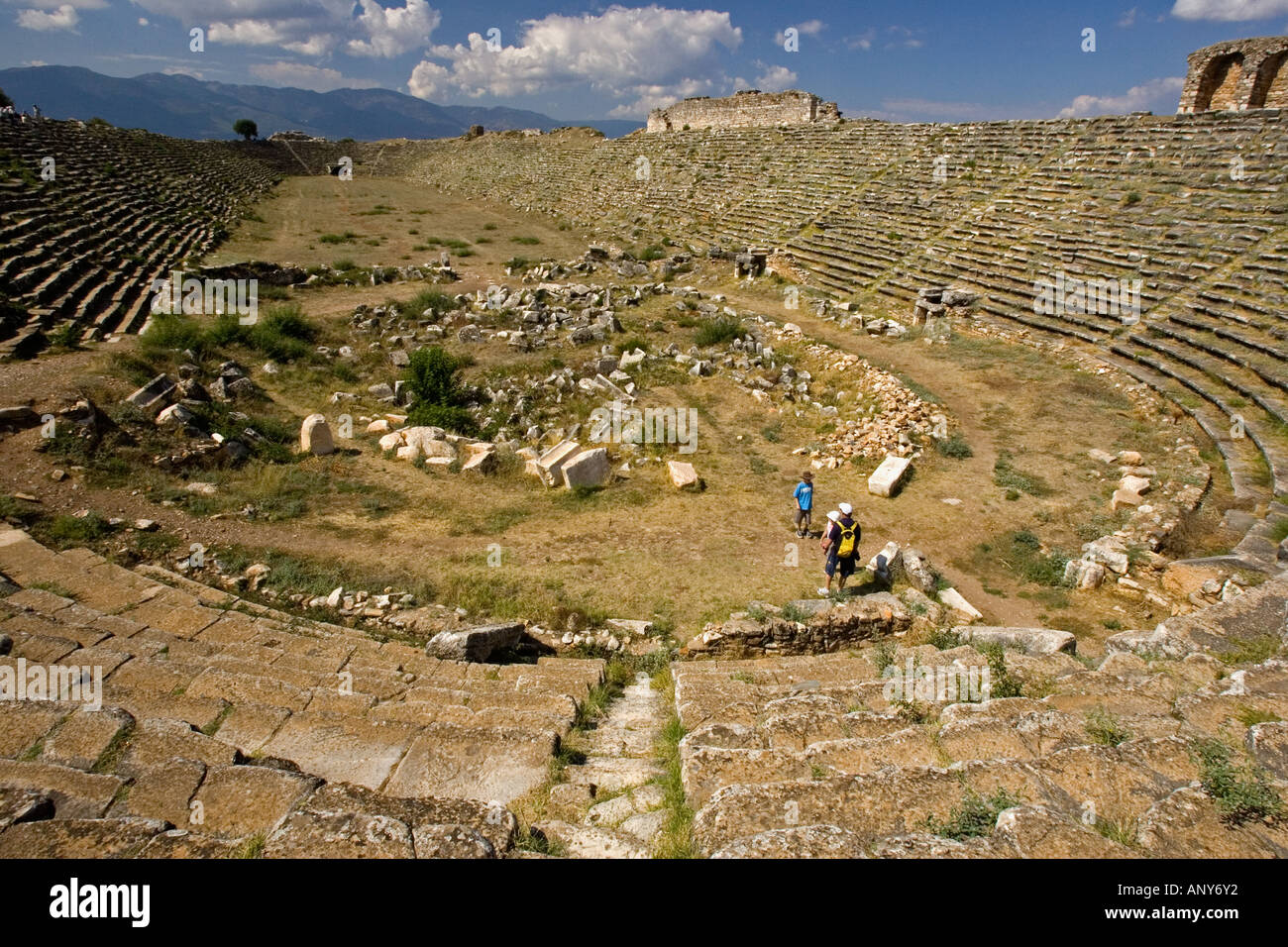 Turkey, Aphrodisius, overview of stadium Stock Photo - Alamy