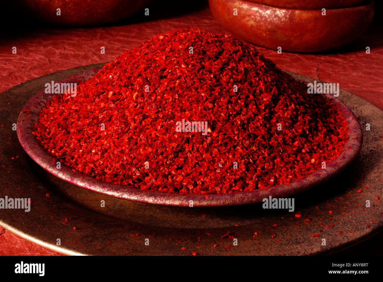 BOWL OF CHILI FLAKES Stock Photo - Alamy