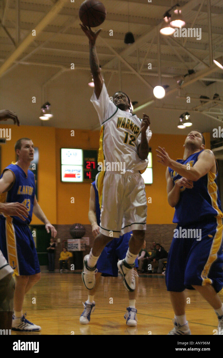 Wayne State University Men's Basketball Stock Photo - Alamy