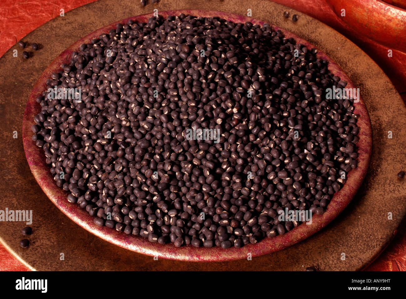 BOWL OF URID BEANS Stock Photo - Alamy