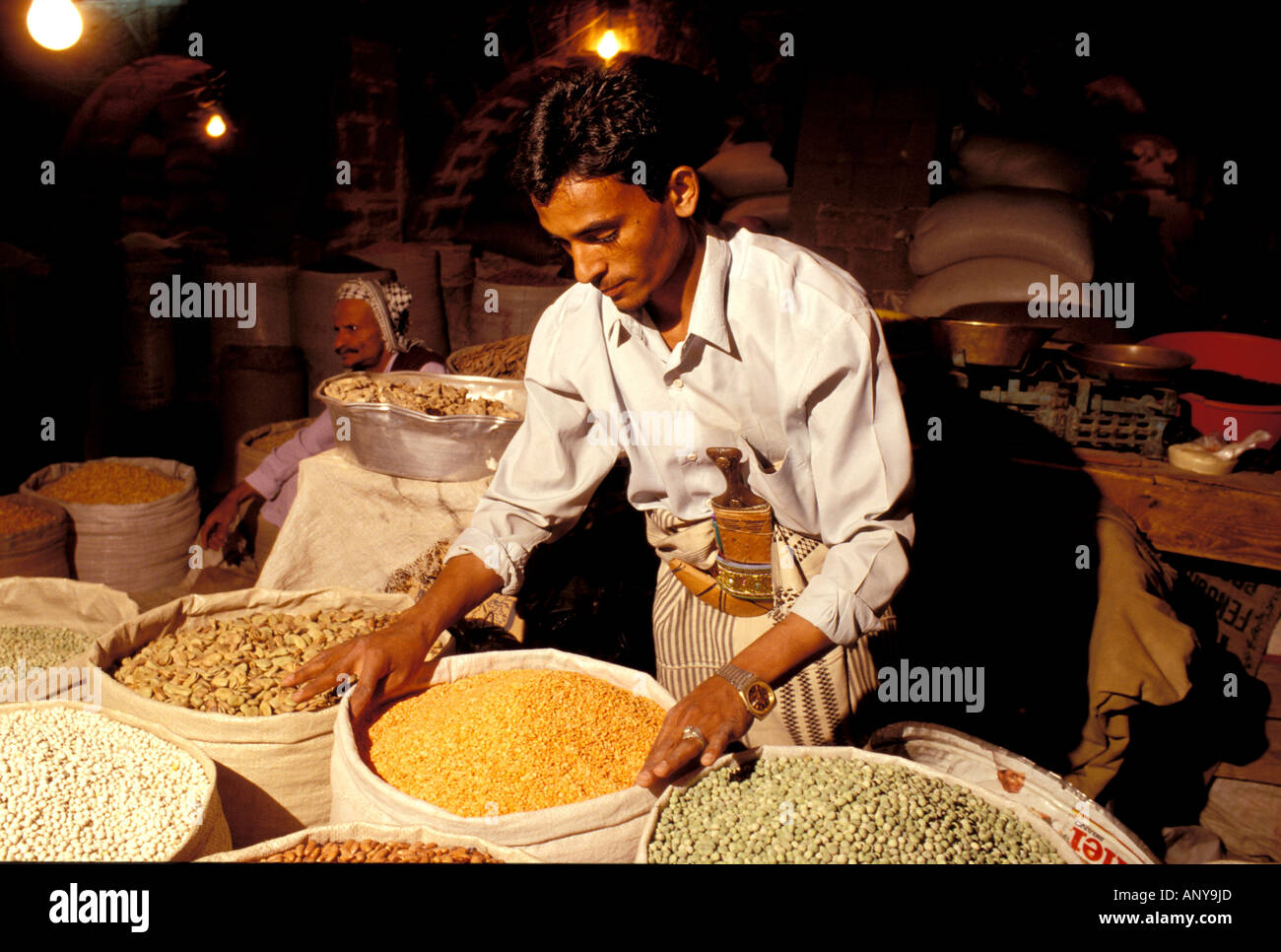 Asia, Middle East, Republic of Yemen, Sana'a. Old town, Bazaar Stock ...