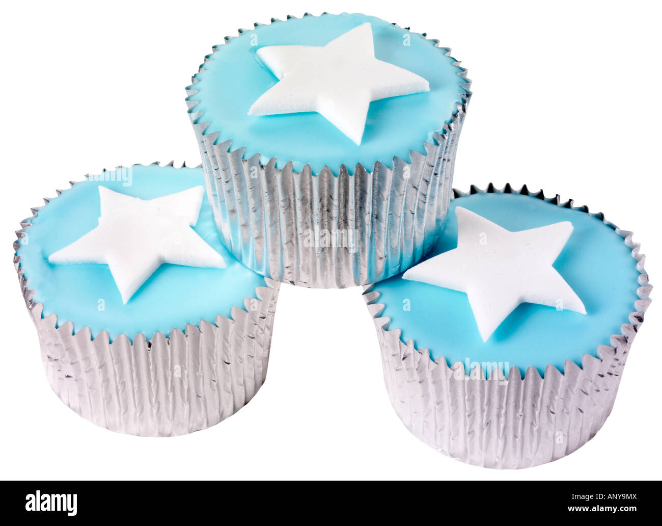 THREE STAR CUP CAKES Stock Photo - Alamy