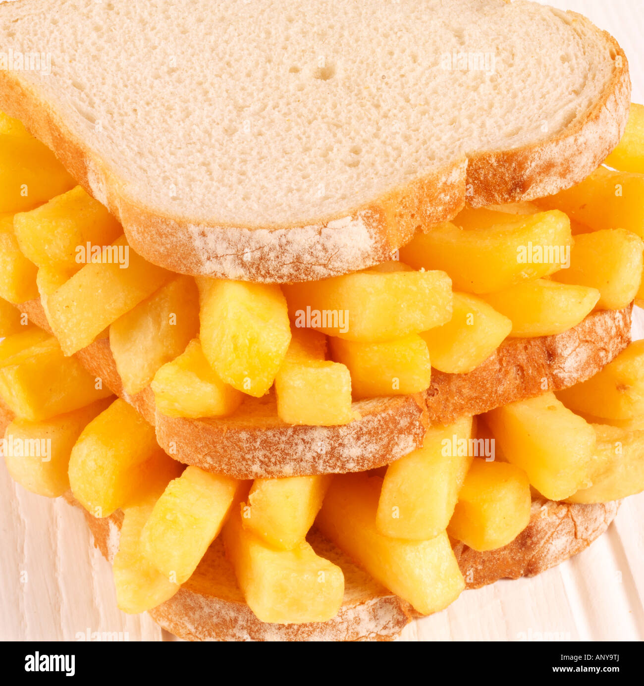 CHIP BUTTY CLOSE UP Stock Photo - Alamy