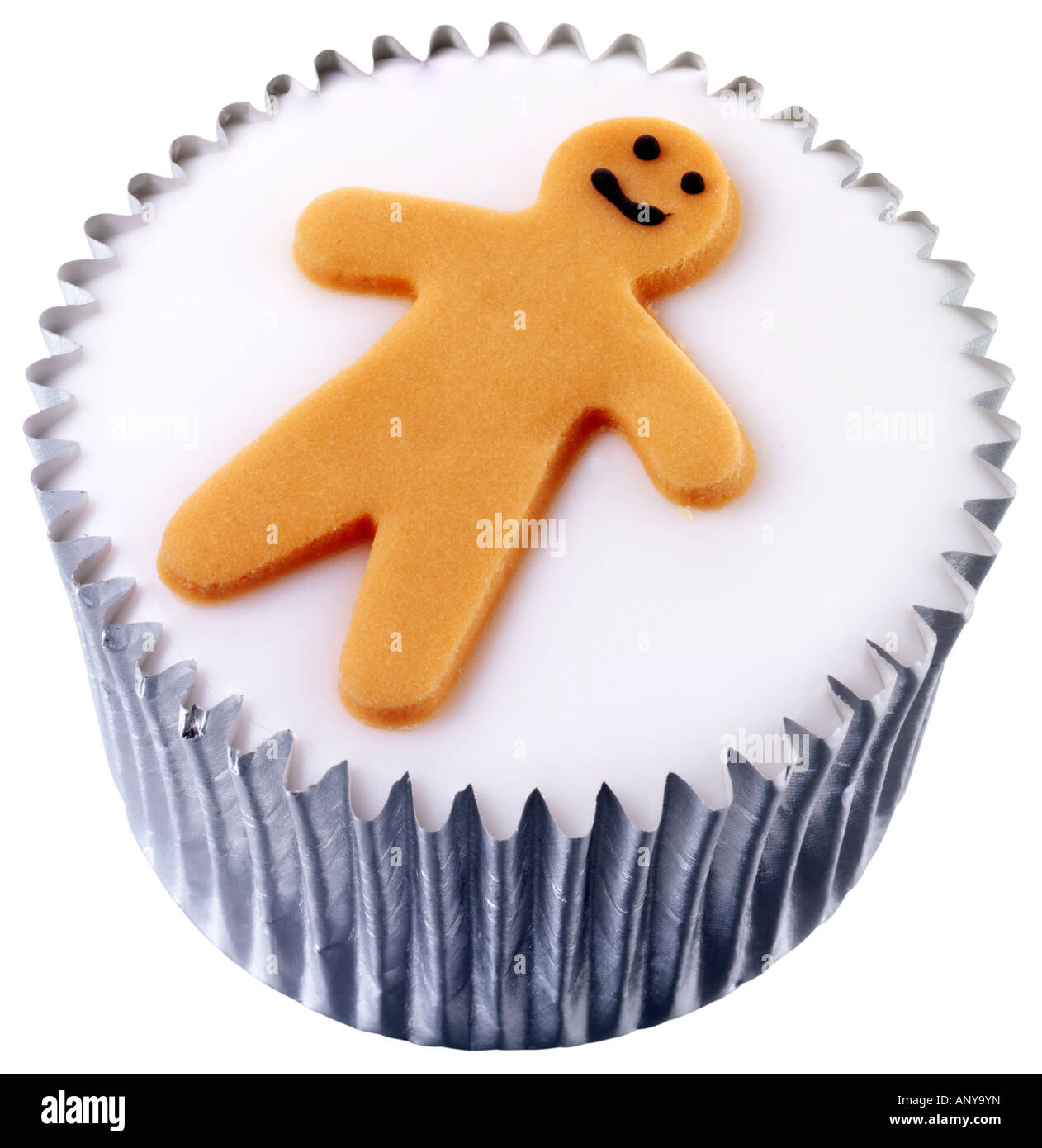 GINGERBREAD MAN FAIRY CAKES OR CUPCAKES Stock Photo - Alamy