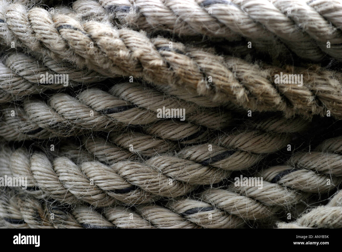 Coils of Marine rope, or hemp Stock Photo - Alamy