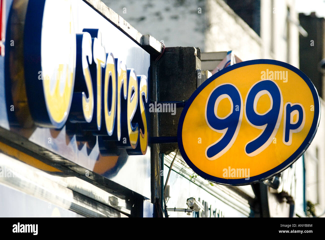 99 p pence store in camden town London Stock Photo - Alamy