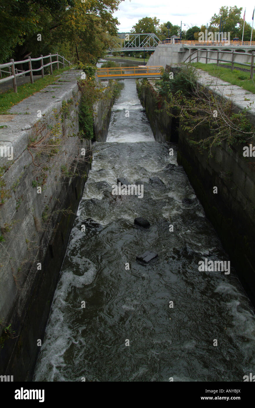 Erie Canal (Overflow canal) Waterford New York USA Stock Photo - Alamy