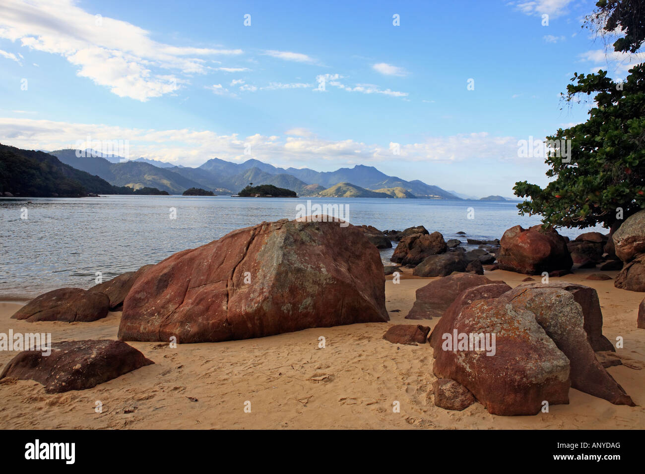 in the beautiful island of ilha grande near rio de janeiro in brazil ...