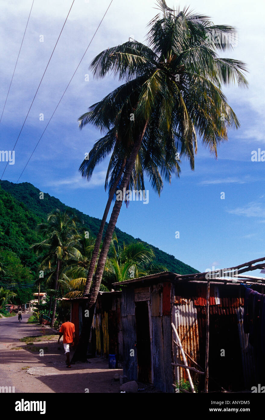 Soufriere, Soufriere Bay, Southern Coast, Dominica, Caribbean Stock ...