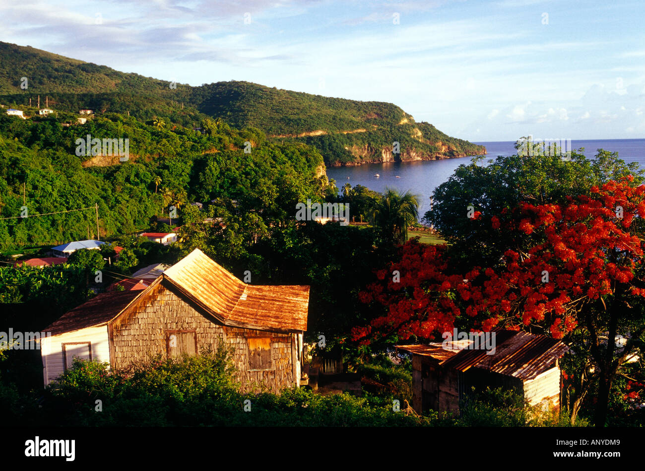 Soufriere, Soufriere Bay, Southern Coast, Dominica, Caribbean Stock ...