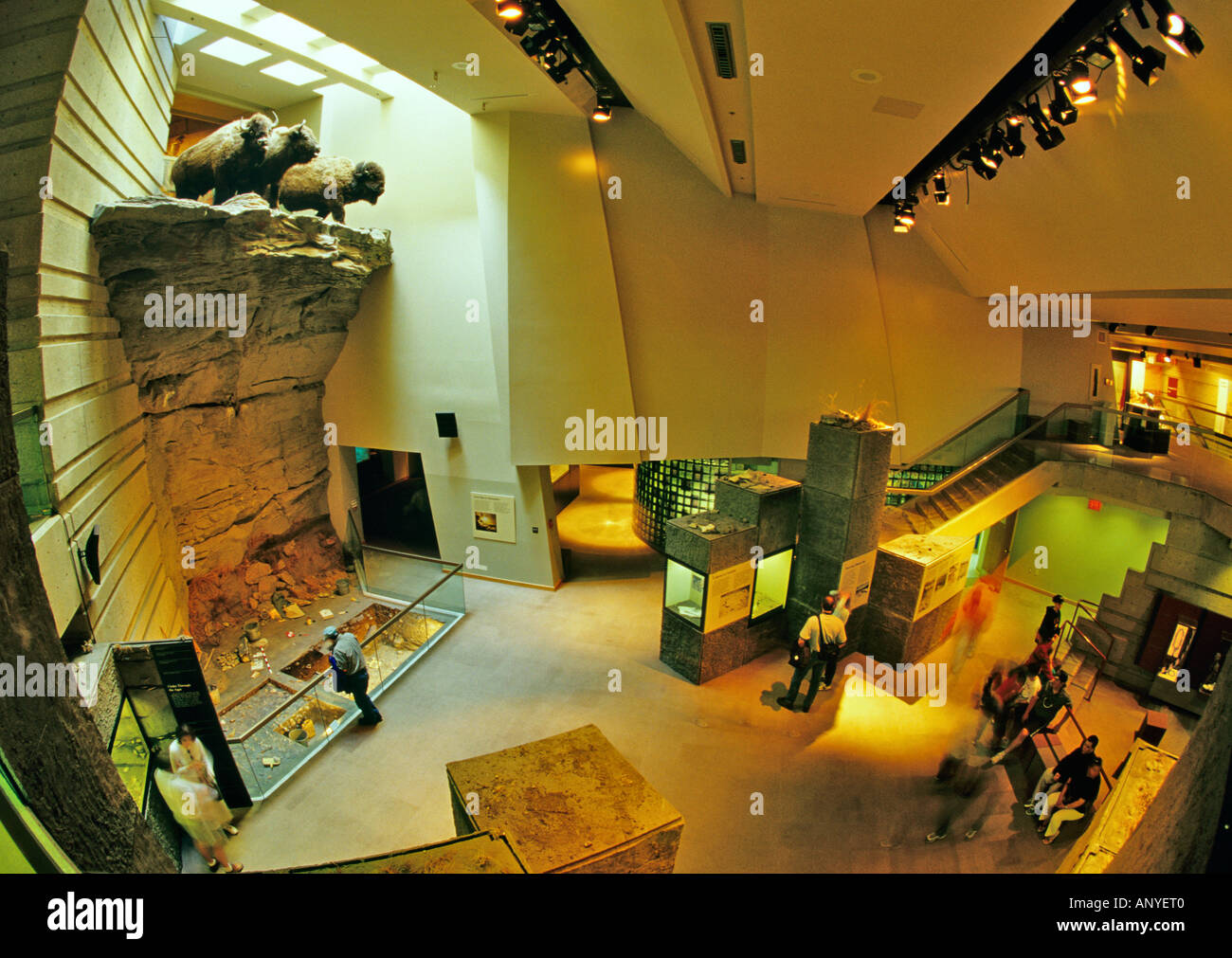 Canada, Alberta, Fort Macleod, Head Smashed-in Buffalo Jump Museum ...
