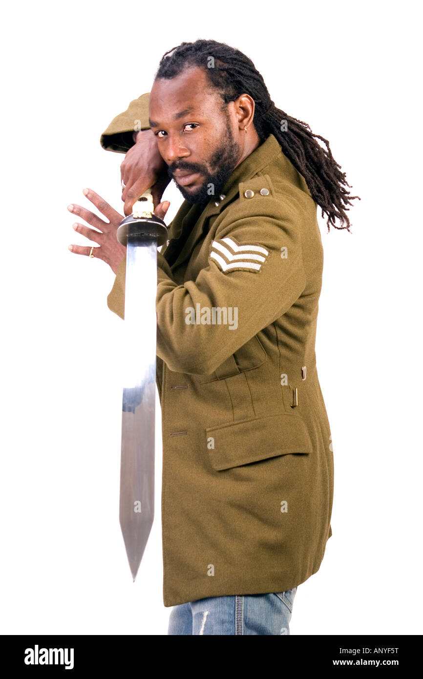 Rasta Army black man Stock Photo - Alamy