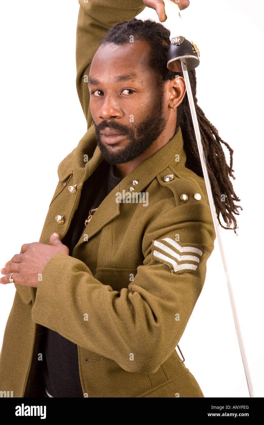 Rasta Army black man Stock Photo - Alamy