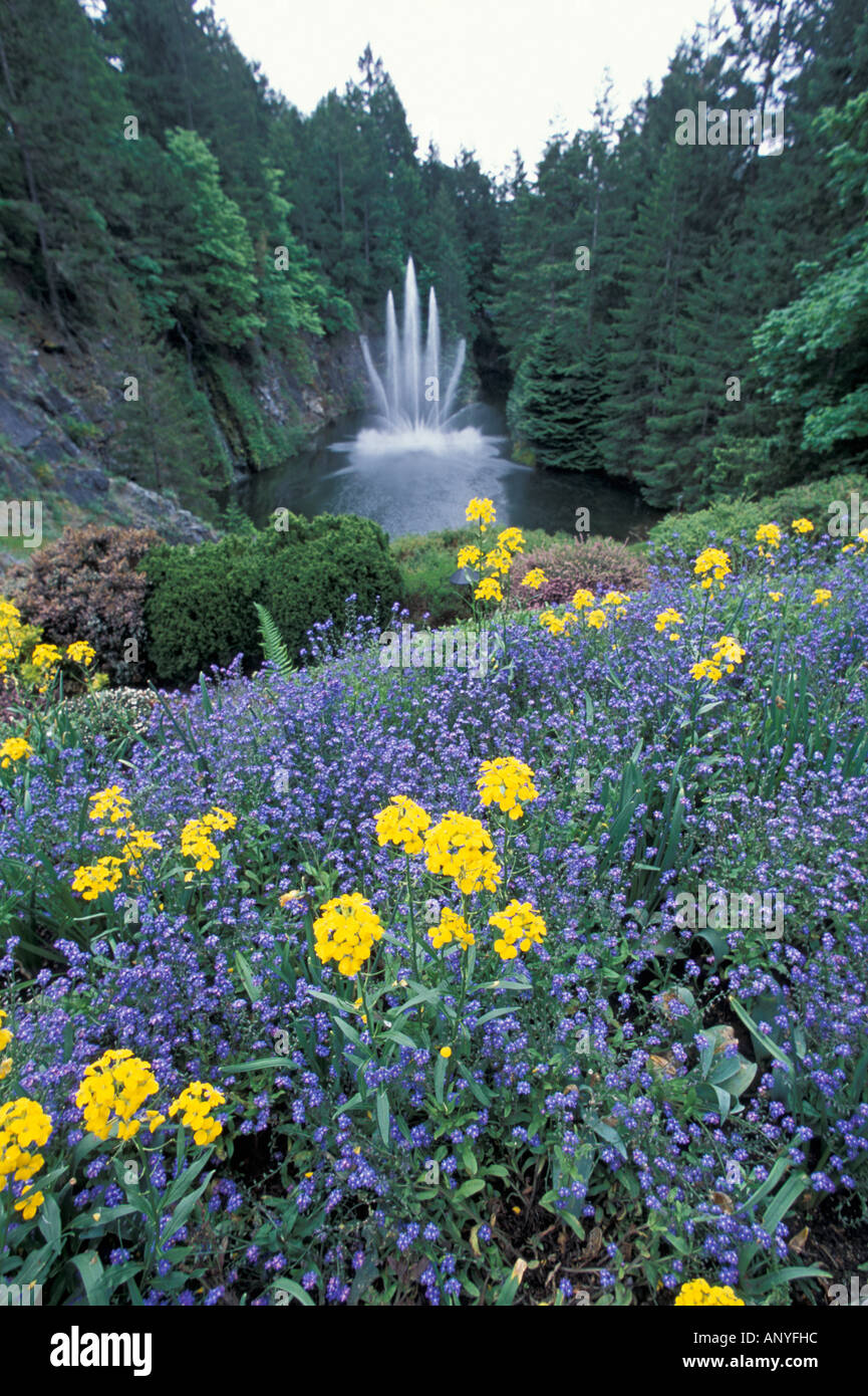 North America, Canada, British Columbia, Victoria, Butchart Gardens ...