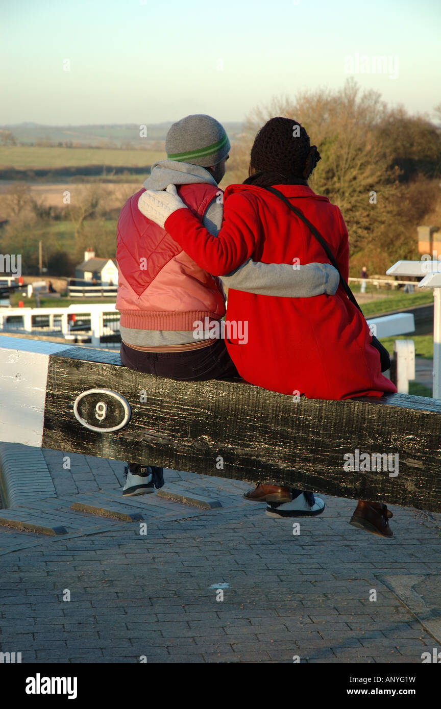 Couple sitting on arm lock hi-res stock photography and images - Alamy