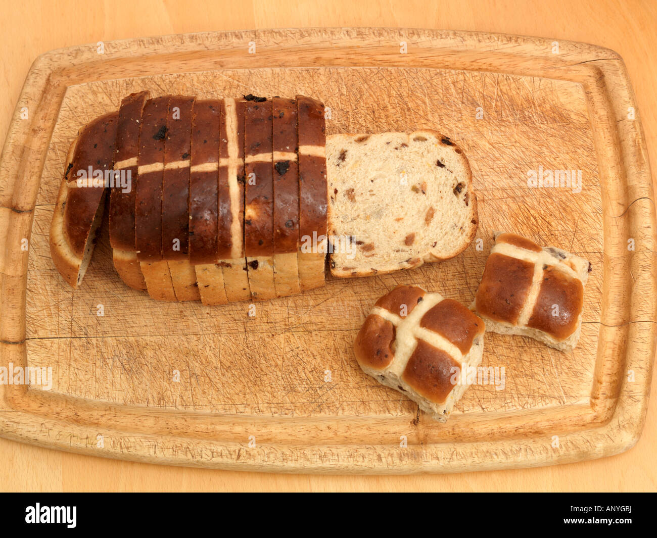 Hot Cross Bread and Buns Stock Photo - Alamy