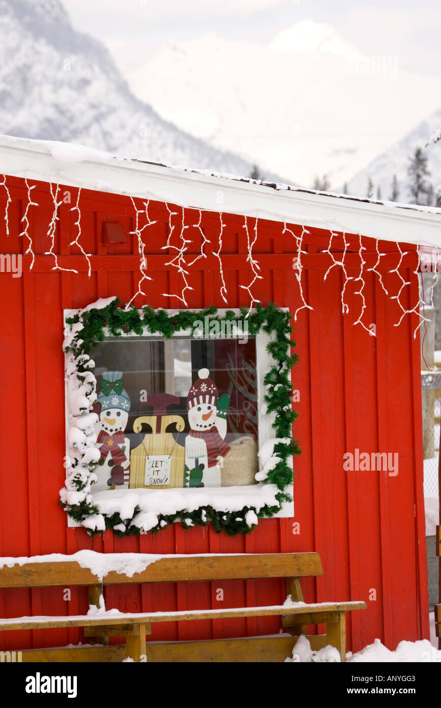 Canada, Banff, Martin Stables, window detail Stock Photo - Alamy