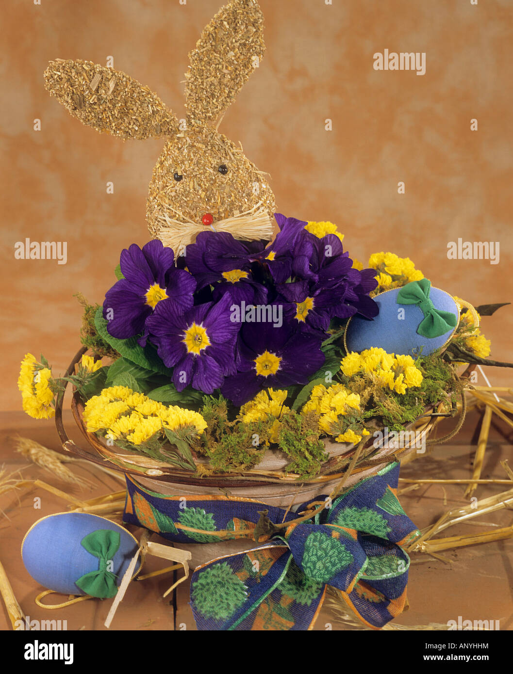 flowerpot with different flowers Stock Photo - Alamy