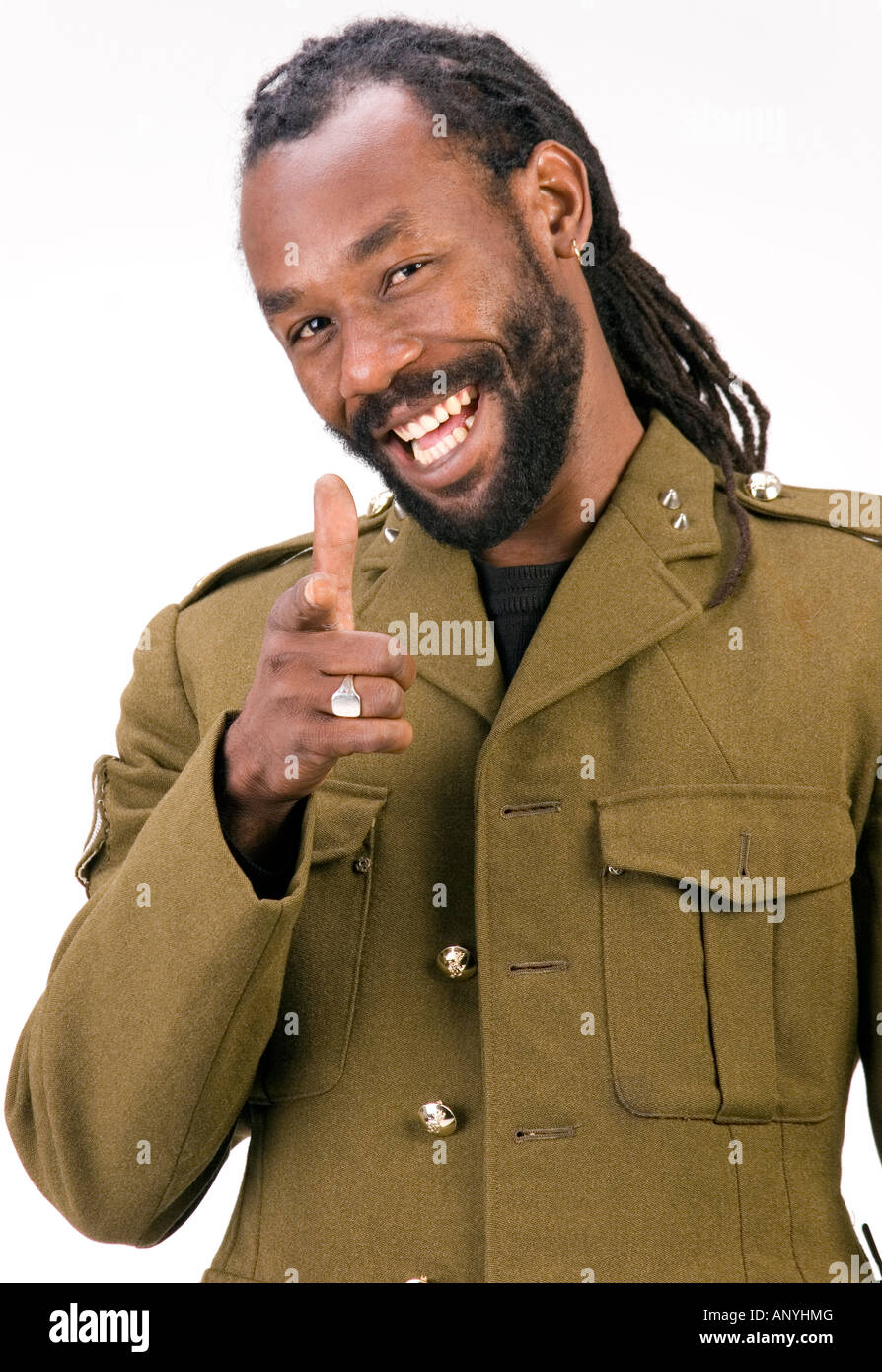 Rasta Army black man Stock Photo - Alamy