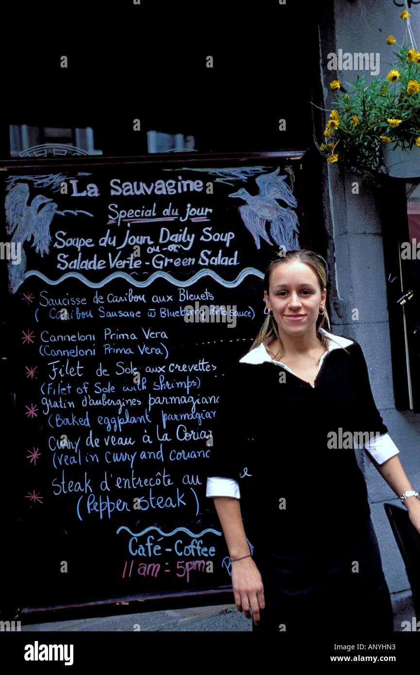 Restaurant waitress montreal hi-res stock photography and images - Alamy