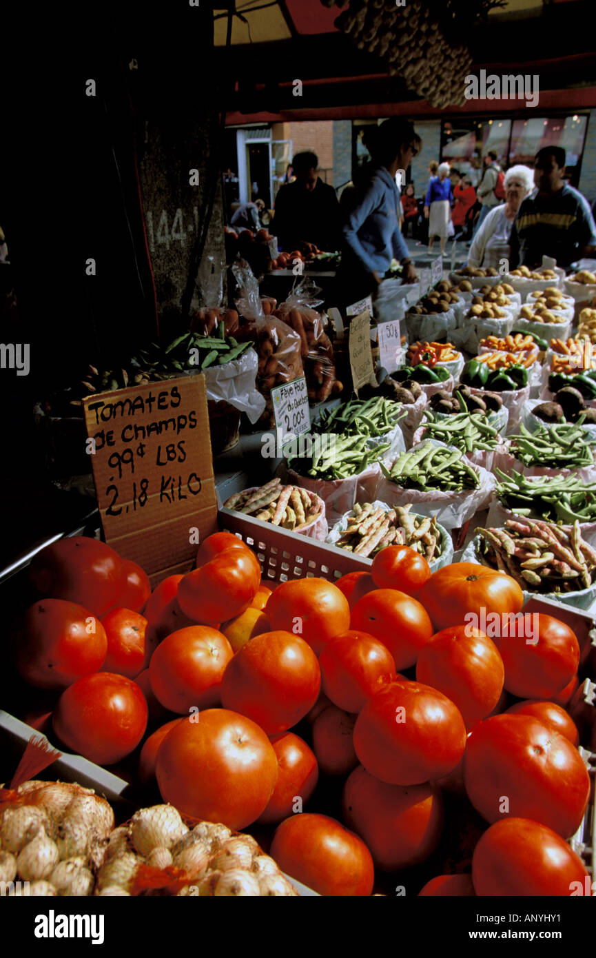Farmers market montreal quebec jean talon produce hi-res stock ...