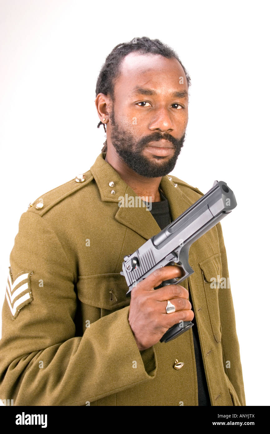 Rasta Army black man Stock Photo - Alamy