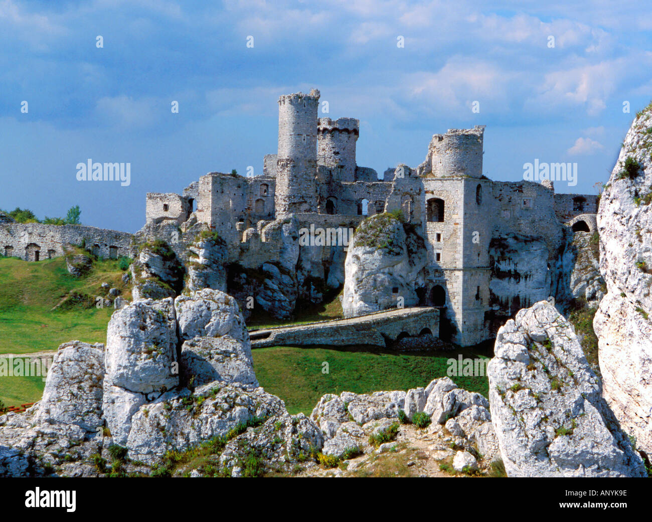 Castle Poland Ogrodzieniec Ruins of XVI century castle build of ...
