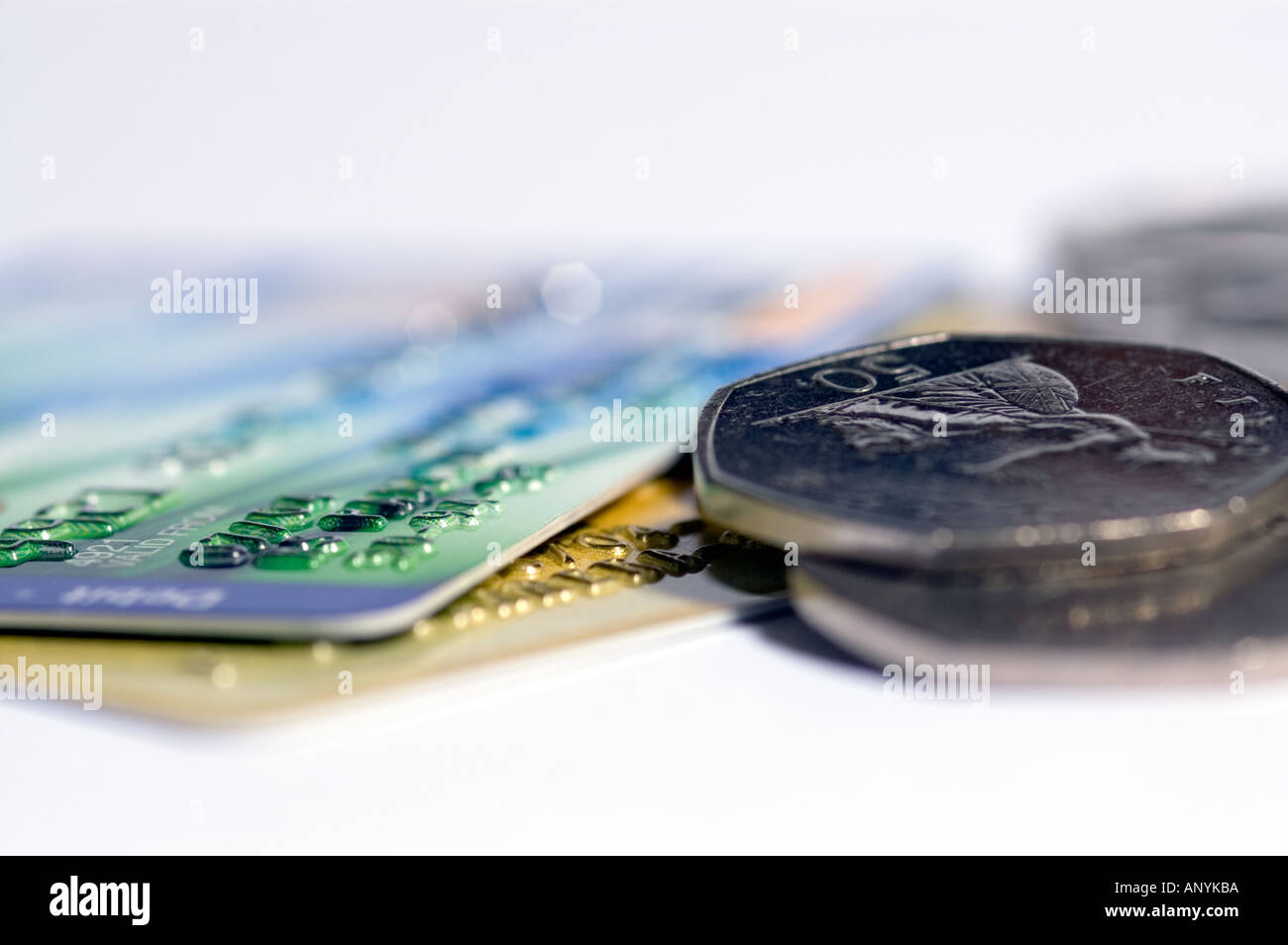 Debit card pound coin hi-res stock photography and images - Alamy