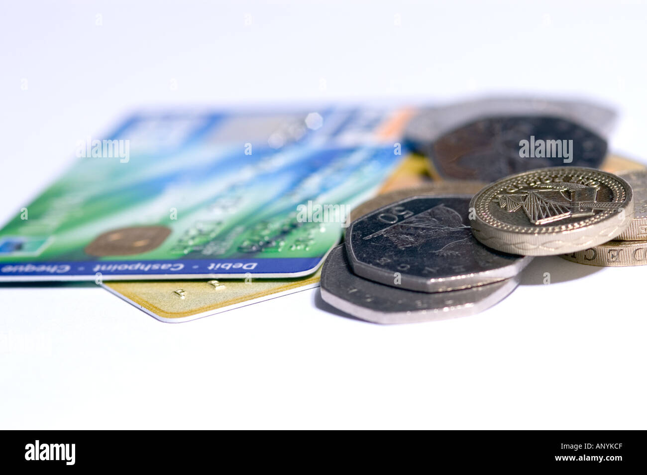 Debit card pound coin hi-res stock photography and images - Alamy