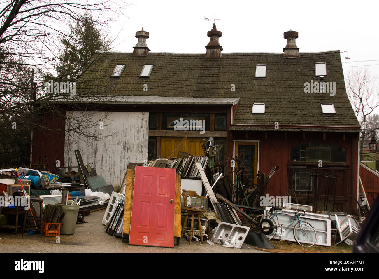 the cluttered Barn Stock Photo - Alamy