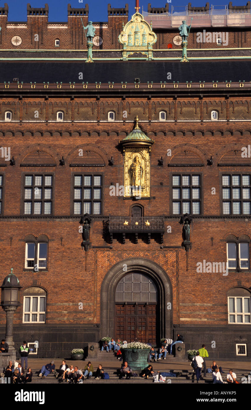 Denmark, Copenhagen, Radhuspladsen. Town Hall Stock Photo - Alamy