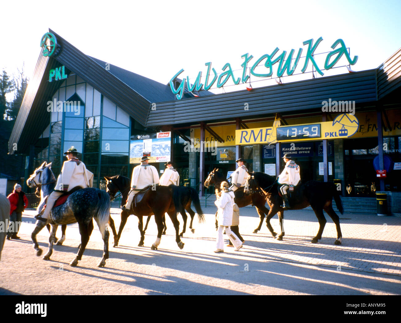 Poland Zakopane mountain people Gorale by Gubalowka Stock Photo - Alamy