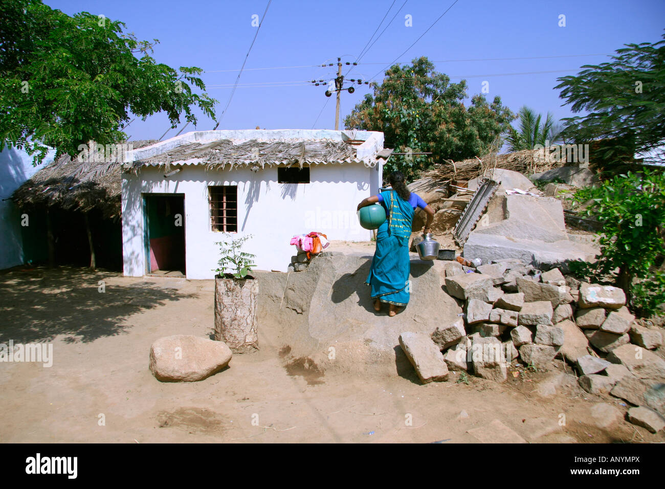 Primitive architecture wood rock house hi-res stock photography and ...
