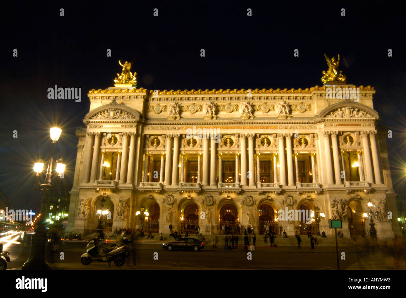 France, Paris, Opera House at night Stock Photo - Alamy