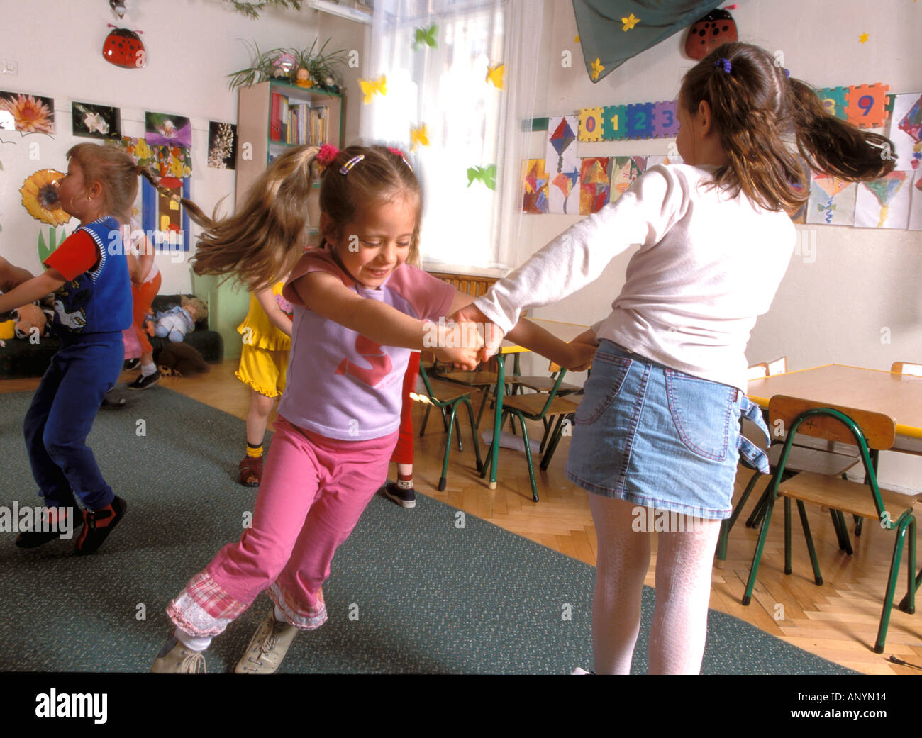 nursery school children dancing kindergarten MR9025 front MR9024 left ...