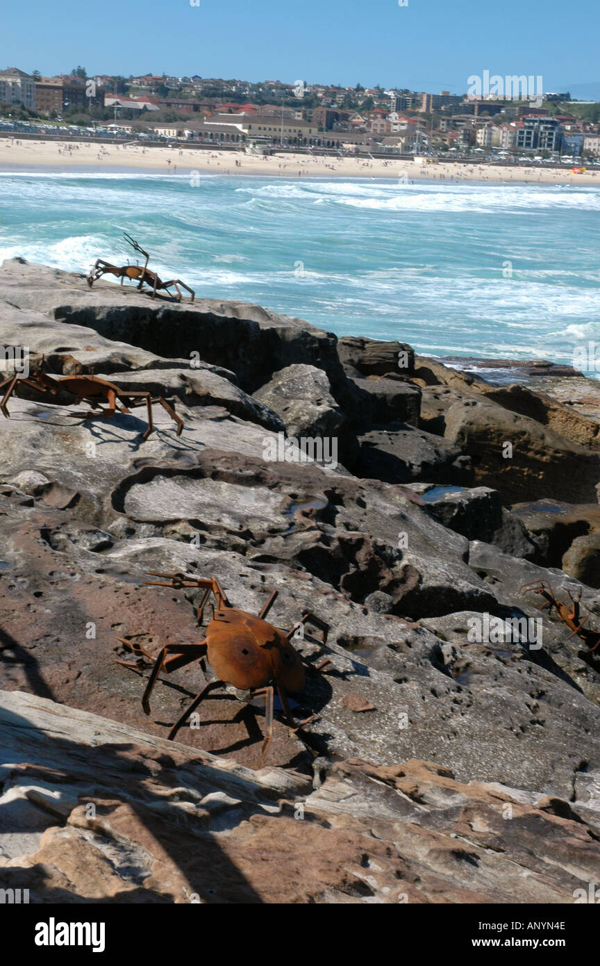 Iron Sculpture of crab Stock Photo - Alamy