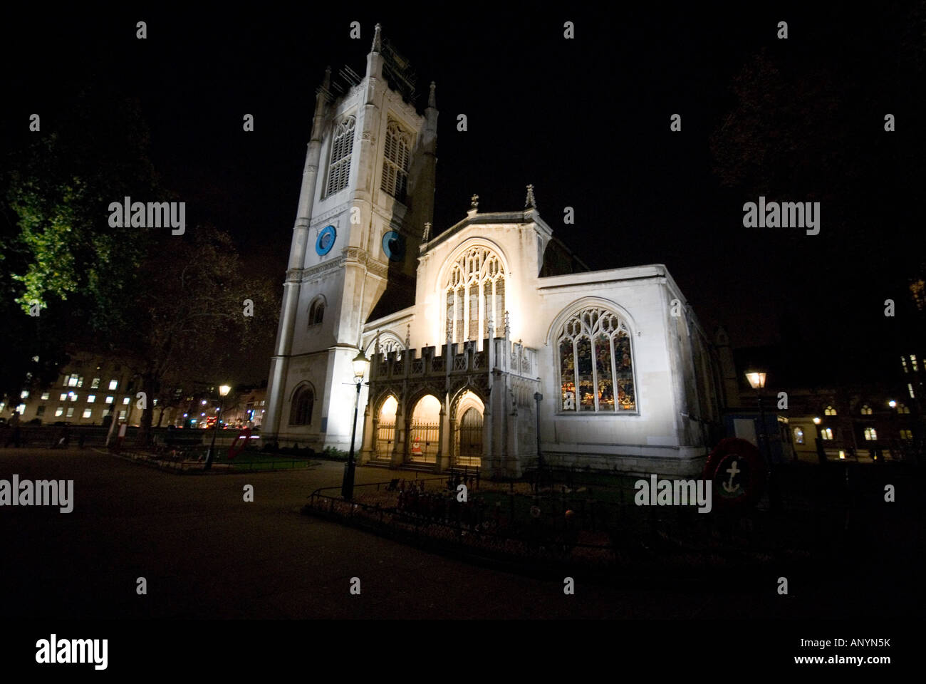 Westminster Abbey Chapel by Night London Stock Photo - Alamy