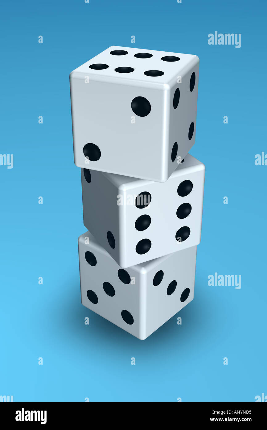 Stack of Dice Stock Photo - Alamy