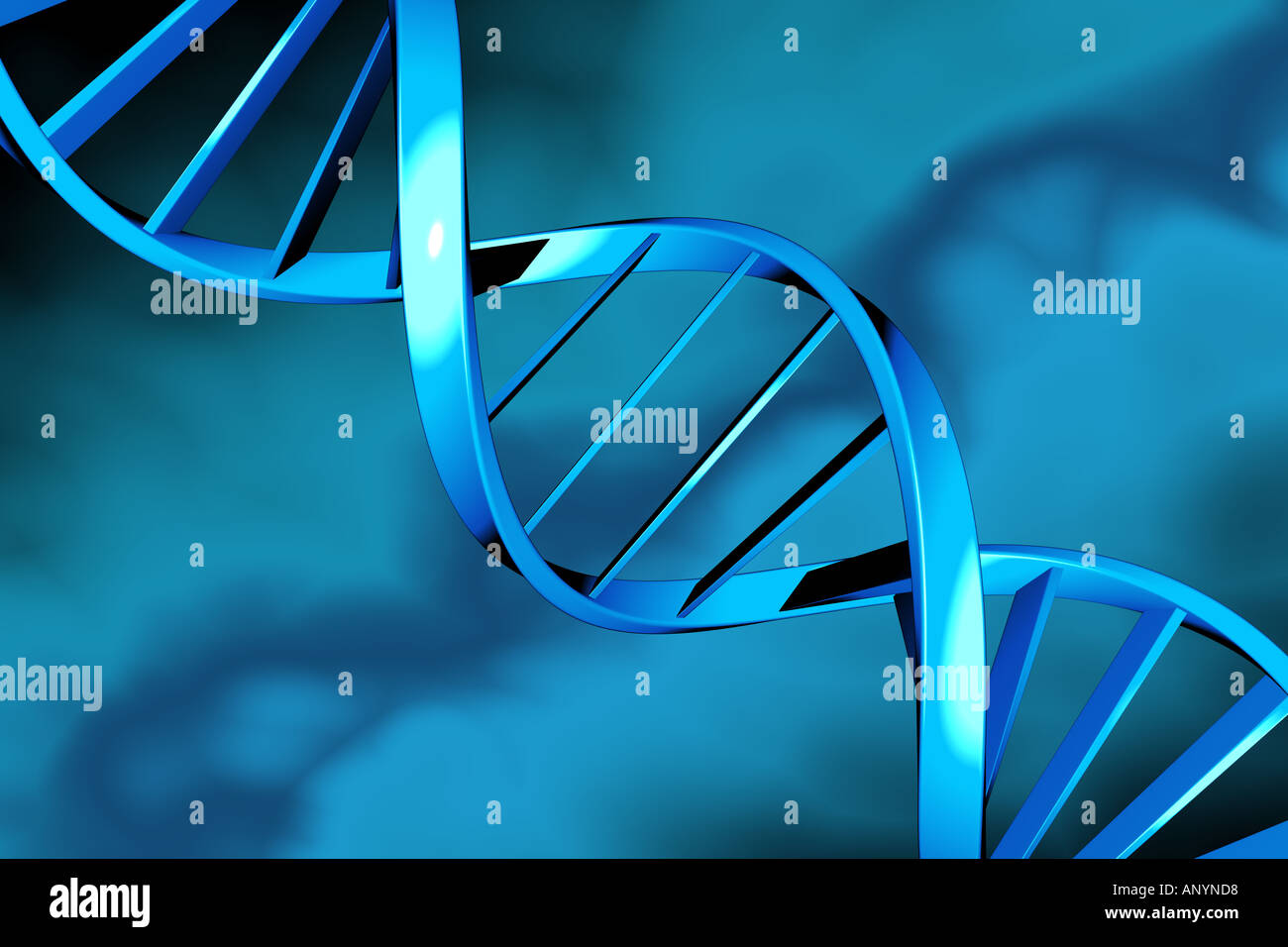 Diagonal blue dna helix hi-res stock photography and images - Alamy