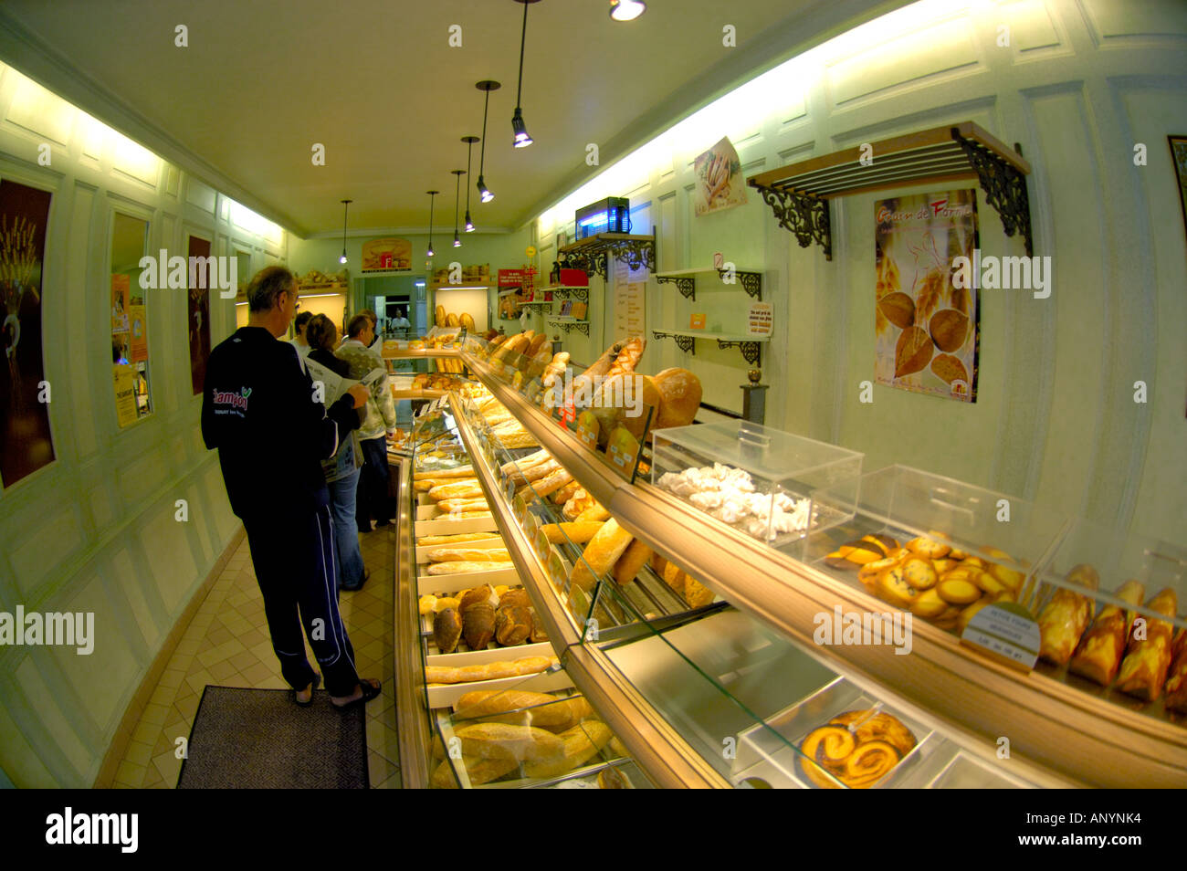 France, Burgundy, Macon, inside bakery Stock Photo - Alamy