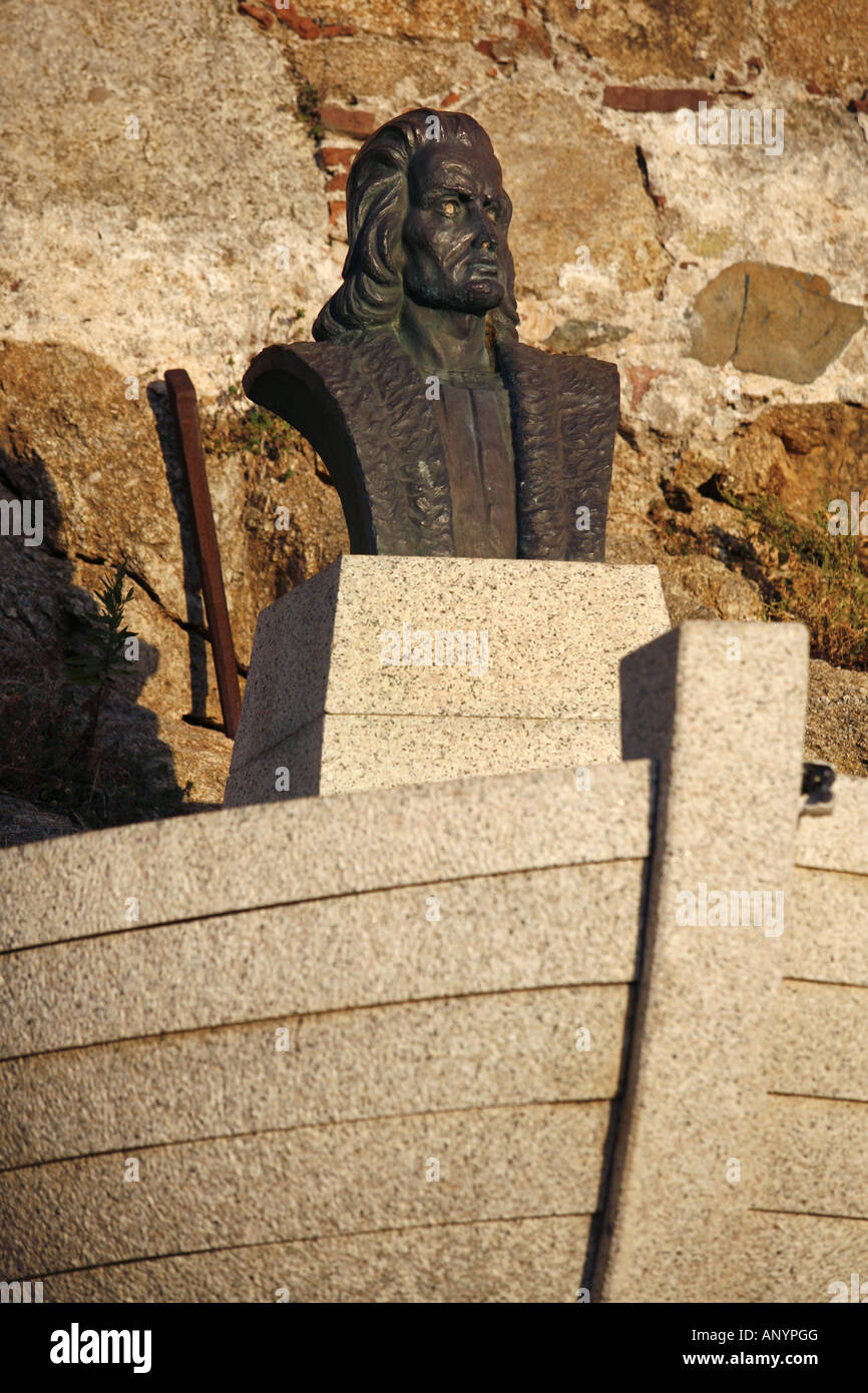 Christopher Columbus monument, Calvi, Corsica, France Stock Photo - Alamy