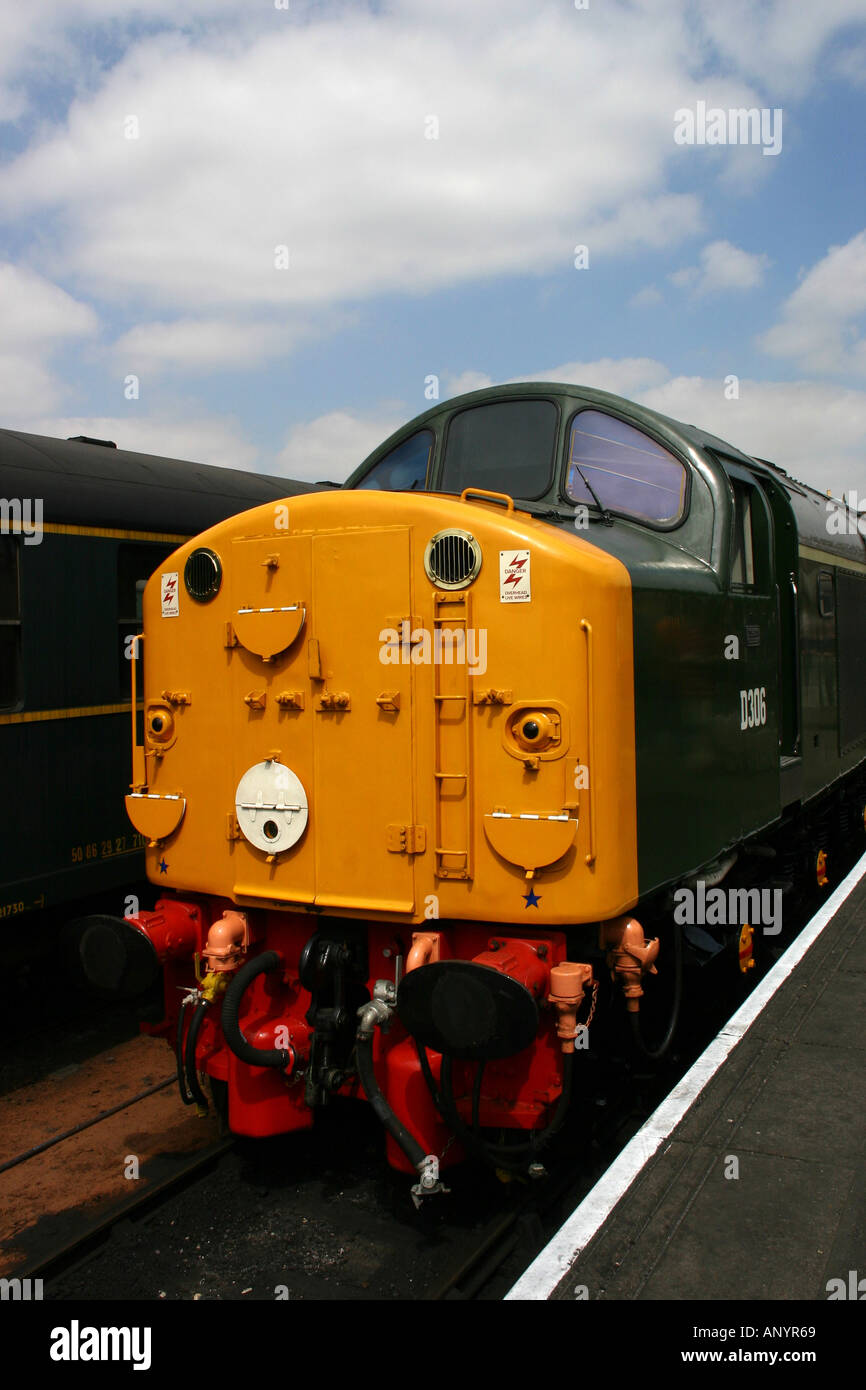 Preserved Class 40 diesel locomotive at the Nene Valley railway Stock ...