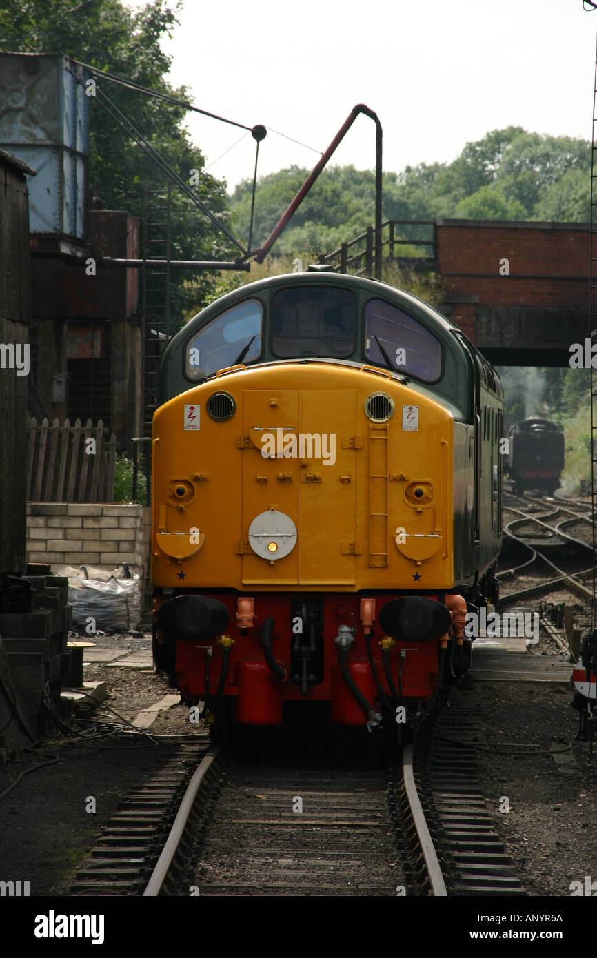 Preserved Class 40 diesel locomotive at the Nene Valley railway Stock ...