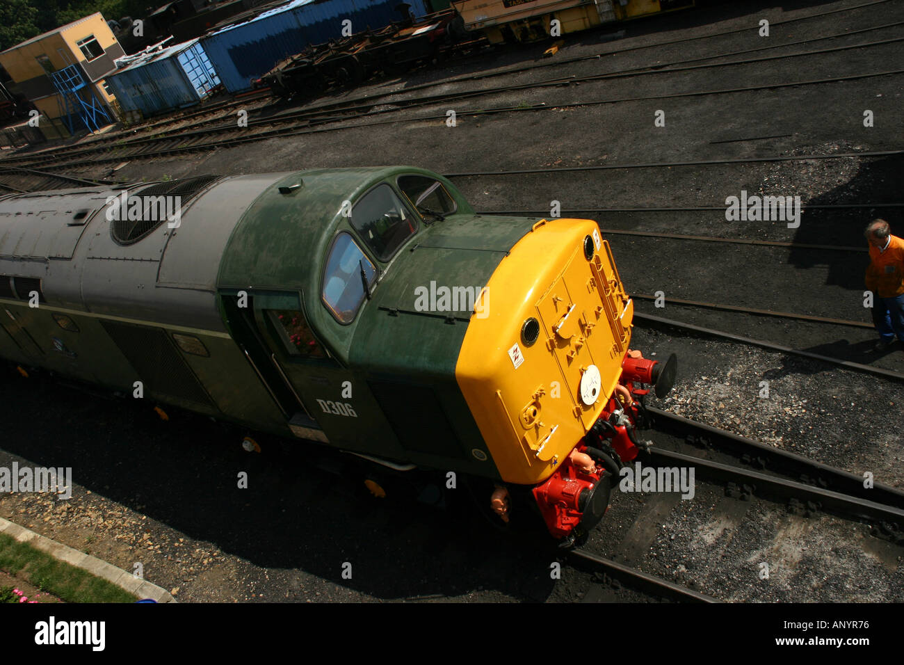 Preserved Class 40 diesel locomotive at the Nene Valley railway Stock ...