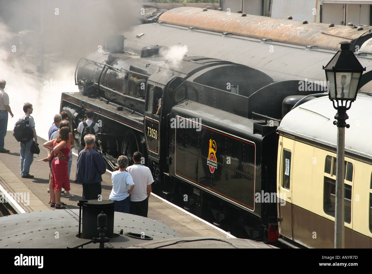 Preserved steam locomotive at the Nene Valley railway Stock Photo - Alamy