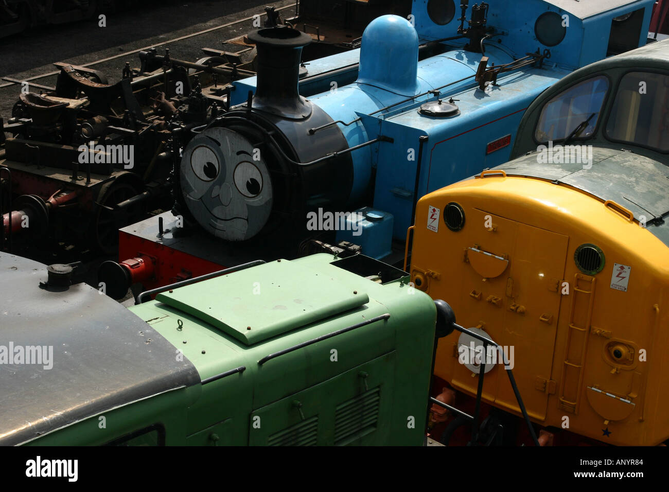 Locomotive Noses at the Nene Valley Railway Stock Photo - Alamy