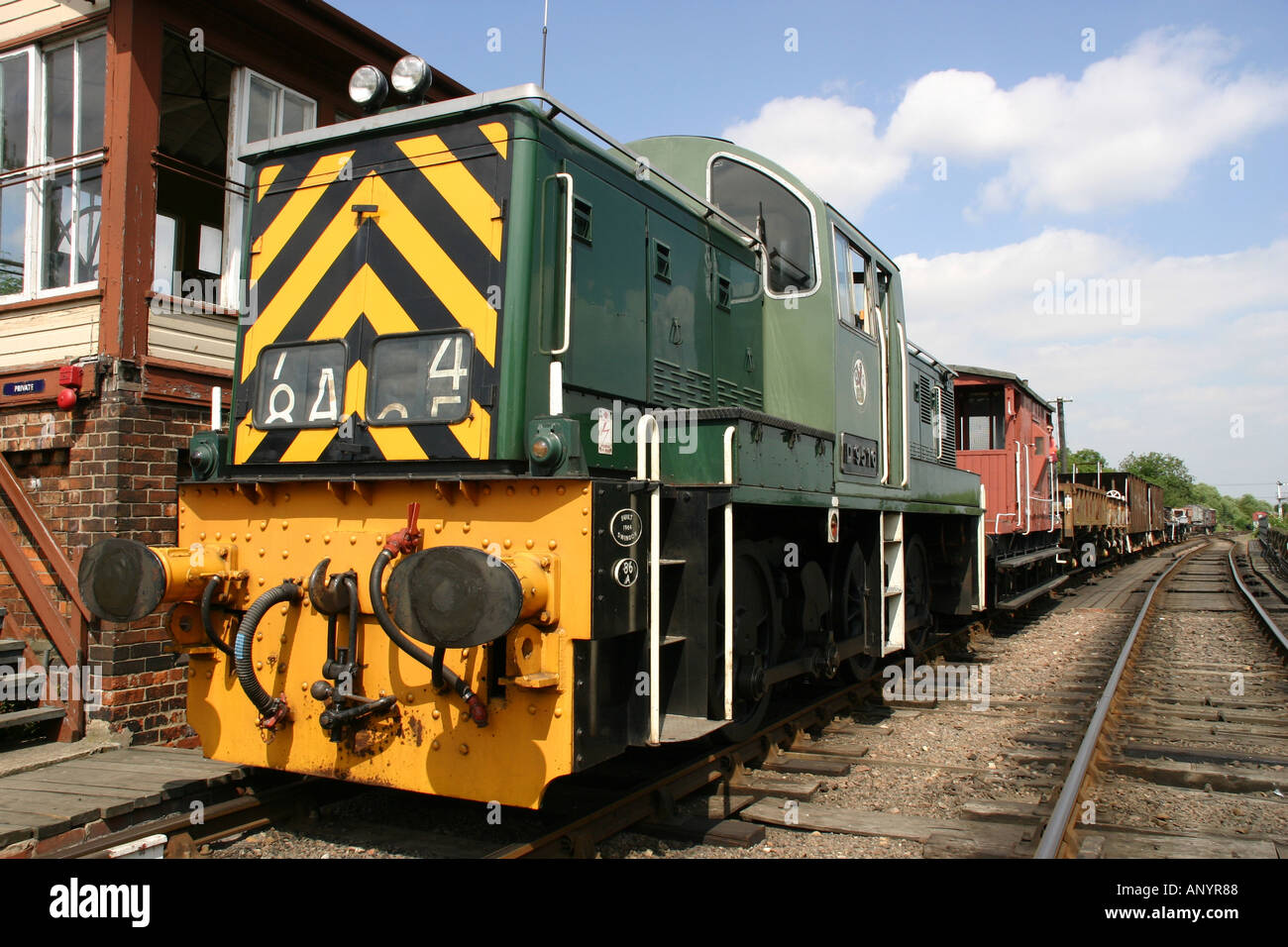 Preserved Diesel Locomotive at the Nene Valley Railway Stock Photo - Alamy