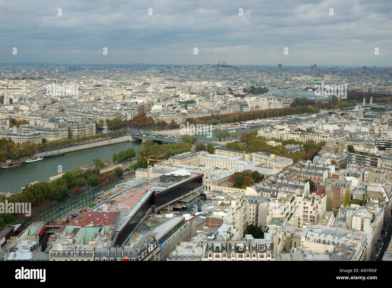 France, Paris, view of city from Eiffel Tower Stock Photo - Alamy