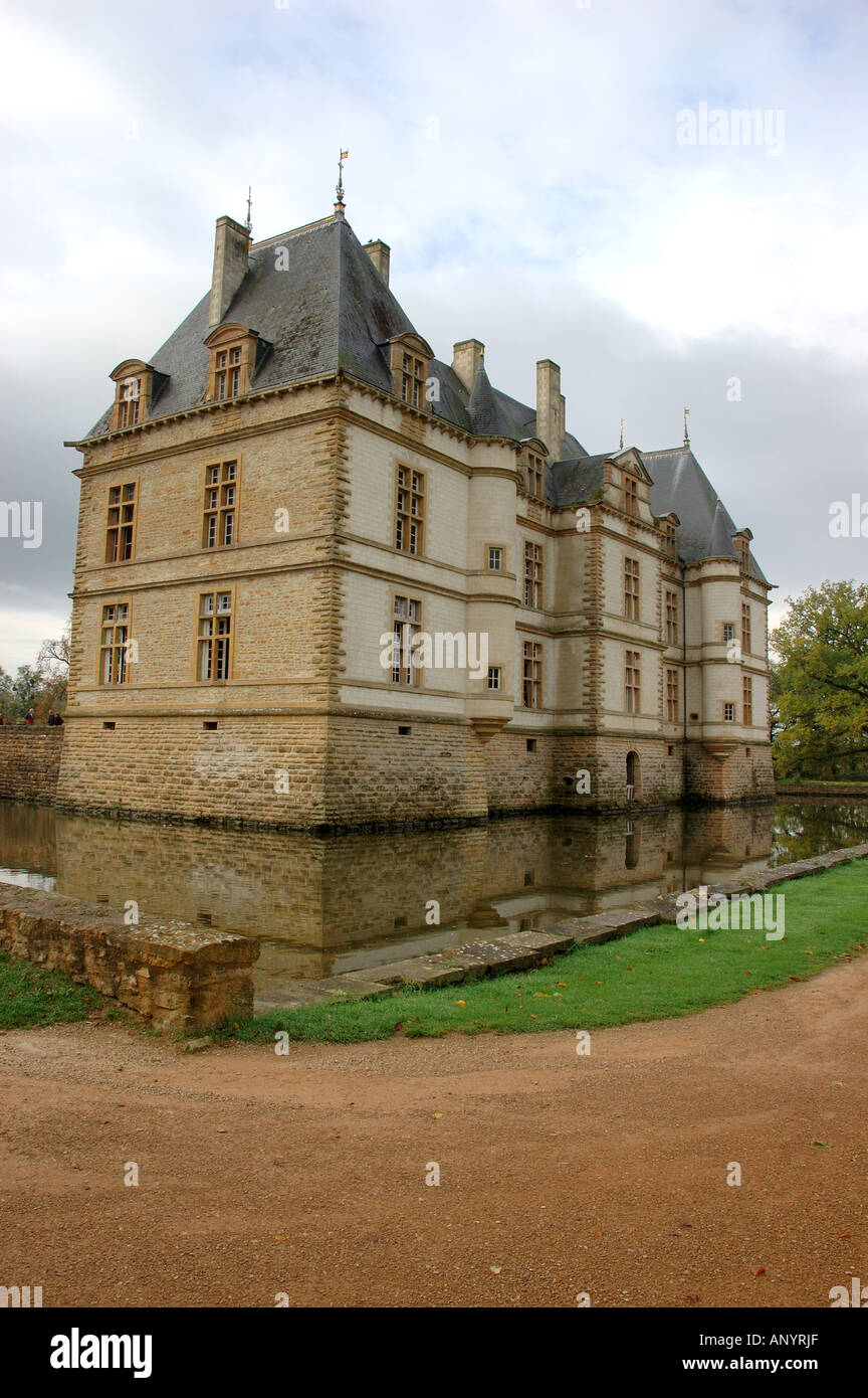 Cormatin Castle With Moat High Resolution Stock Photography and Images ...
