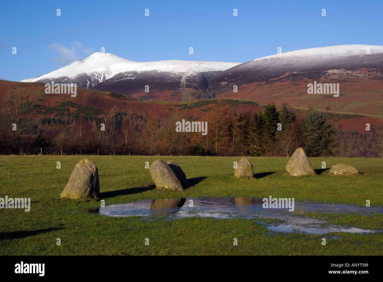 Druids stone circle in winter hi-res stock photography and images - Alamy